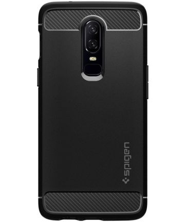 Spigen Rugged Armor OnePlus 6 Hoesje Zwart | GSMpunt.nl