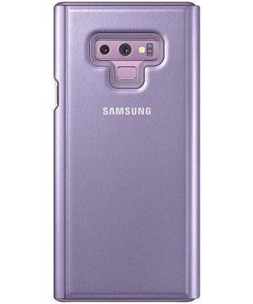 Samsung Galaxy Note 9 Clear View Flip Case Paars | GSMpunt.nl