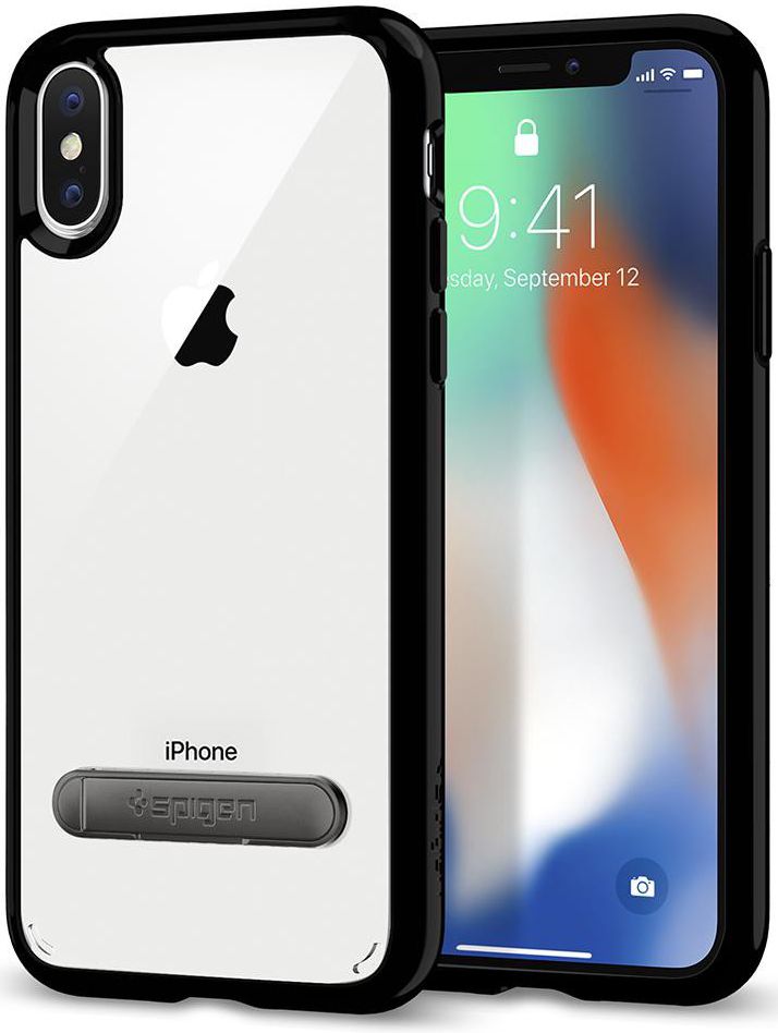 Spigen Ultra Hybrid S Hoesje Apple iPhone X Jet Black | gsmpunt