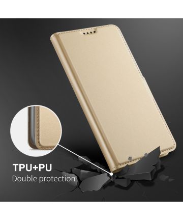 Samsung Galaxy A7 (2018) Card Holder Case Goud | GSMpunt.nl