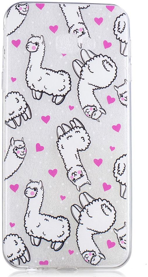 Samsung Galaxy J4 Plus TPU Hoesje Print Alpaca | GSMpunt.nl