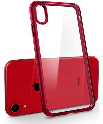 Spigen Ultra Hybrid Case Apple iPhone XR Red | GSMpunt.nl