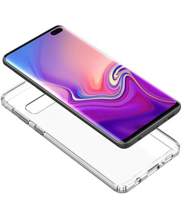 Samsung Galaxy S10 Plus Hoesje Armor Back Cover Transparant | GSMpunt.nl