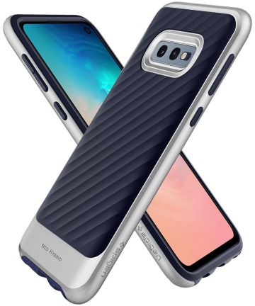 Spigen Neo Hybrid Hoesje Samsung Galaxy S10E Arctic Silver | GSMpunt.nl