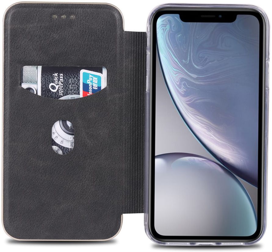 Apple iPhone XR Luxe Portemonnee Hoesje Zwart | GSMpunt.nl