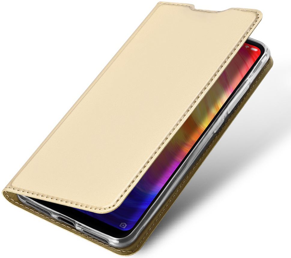 Dux Ducis Skin Pro Series Xiaomi Redmi Note 7 Flip Hoesje Goud | gsmpunt