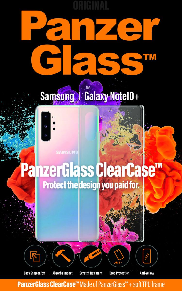 Panzerglass Samsung Galaxy Note 10 Plus ClearCase Transparant Hoesje ...