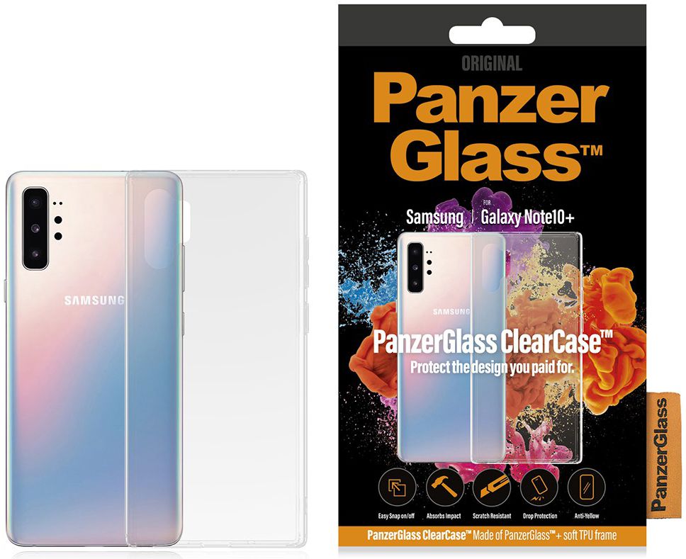 Panzerglass Samsung Galaxy Note 10 Plus ClearCase Transparant Hoesje ...