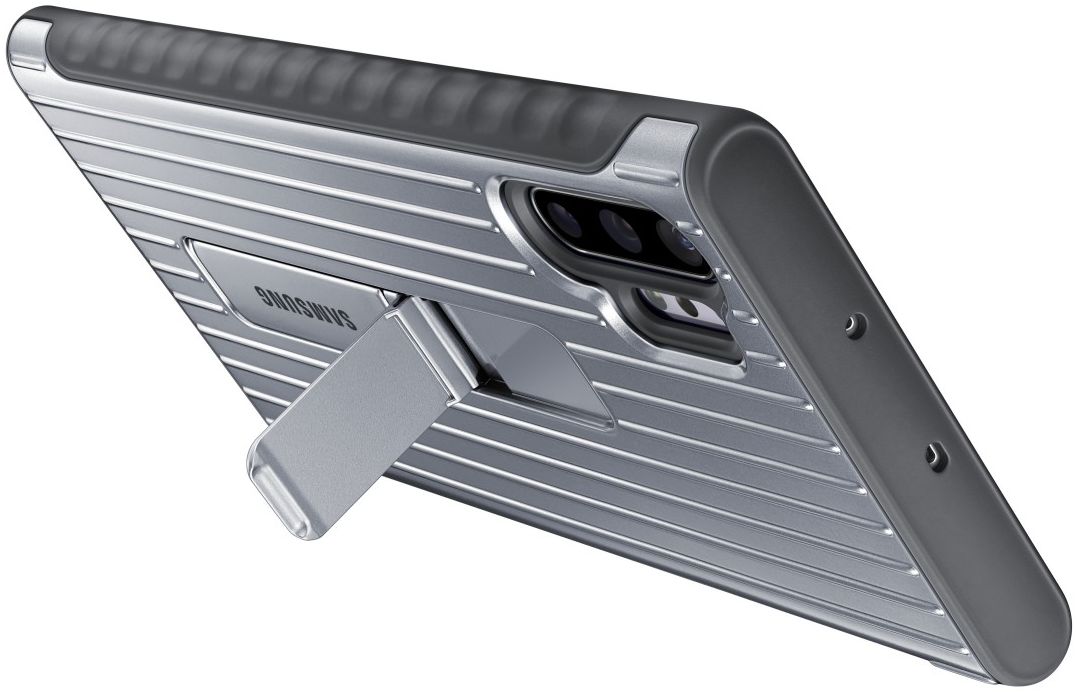 Samsung Galaxy Note 10 Protective Standing Cover Zilver | GSMpunt.nl