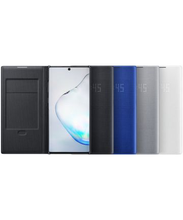 Samsung Galaxy Note 10 LED View Cover Zwart | GSMpunt.nl