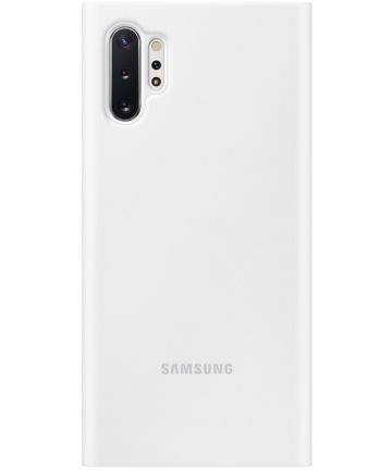 Samsung Galaxy Note 10 Clear View Stand Cover Wit | GSMpunt.nl