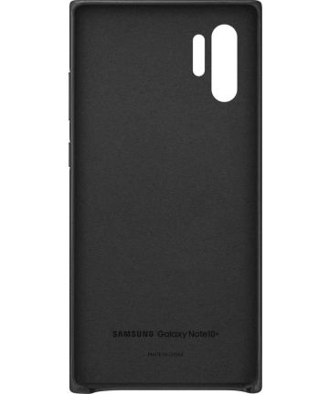 Samsung Galaxy Note 10 Plus Leather Cover Zwart | GSMpunt.nl