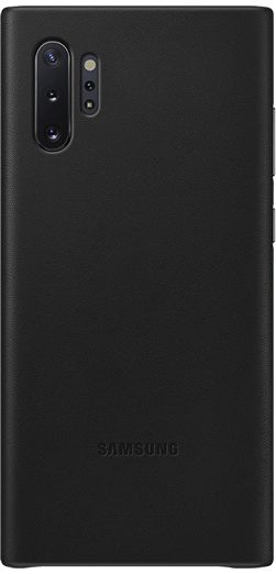 Samsung Galaxy Note 10 Plus Leather Cover Zwart | GSMpunt.nl