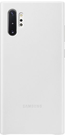 Samsung Galaxy Note 10 Plus Leather Cover Wit | GSMpunt.nl