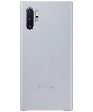 Samsung Galaxy Note 10 Plus Leather Cover Zilver | GSMpunt.nl