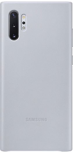 Samsung Galaxy Note 10 Plus Leather Cover Zilver | GSMpunt.nl
