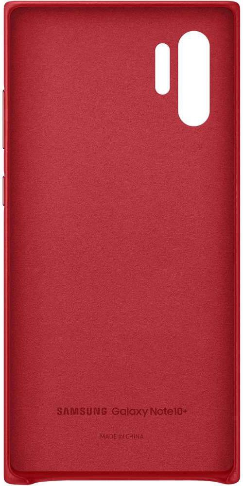 Samsung Galaxy Note 10 Plus Leather Cover Rood | GSMpunt.nl