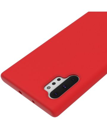 Galaxy Note 10 Plus Soft Siliconen Hoesje Rood | GSMpunt.nl