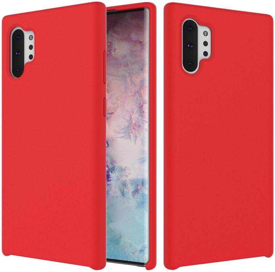 Galaxy Note 10 Plus Soft Siliconen Hoesje Rood | gsmpunt