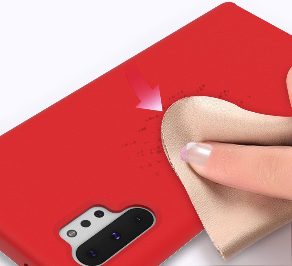 Galaxy Note 10 Plus Soft Siliconen Hoesje Rood | gsmpunt