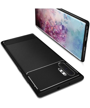 Samsung Galaxy Note 10 Plus Armour Series TPU Hoesje Zwart | GSMpunt.nl