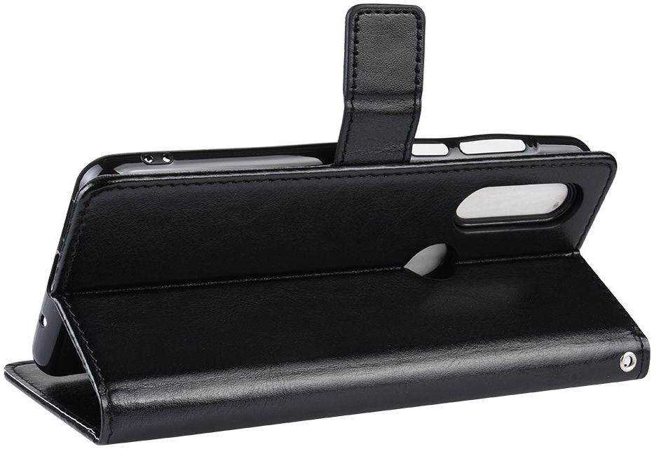 Motorola One Action Portemonnee Hoesje Zwart | GSMpunt.nl