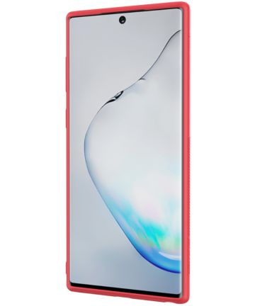 Nillkin Textured Hybride Samsung Galaxy Note 10 Hoesje Rood | GSMpunt.nl
