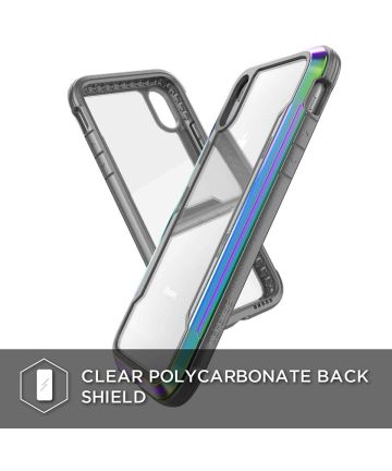 Raptic Shield Apple iPhone XR Hoesje Back Cover Transparant/Iridescent ...