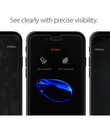 Spigen iPhone 7 Plus / 8 Plus Tempered Glass Screen Protector | GSMpunt.nl