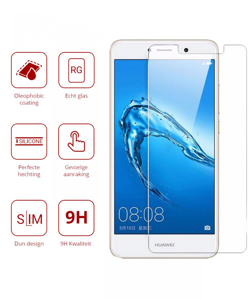 Rosso Huawei Y7 2017 9H Tempered Glass Screen Protector | gsmpunt
