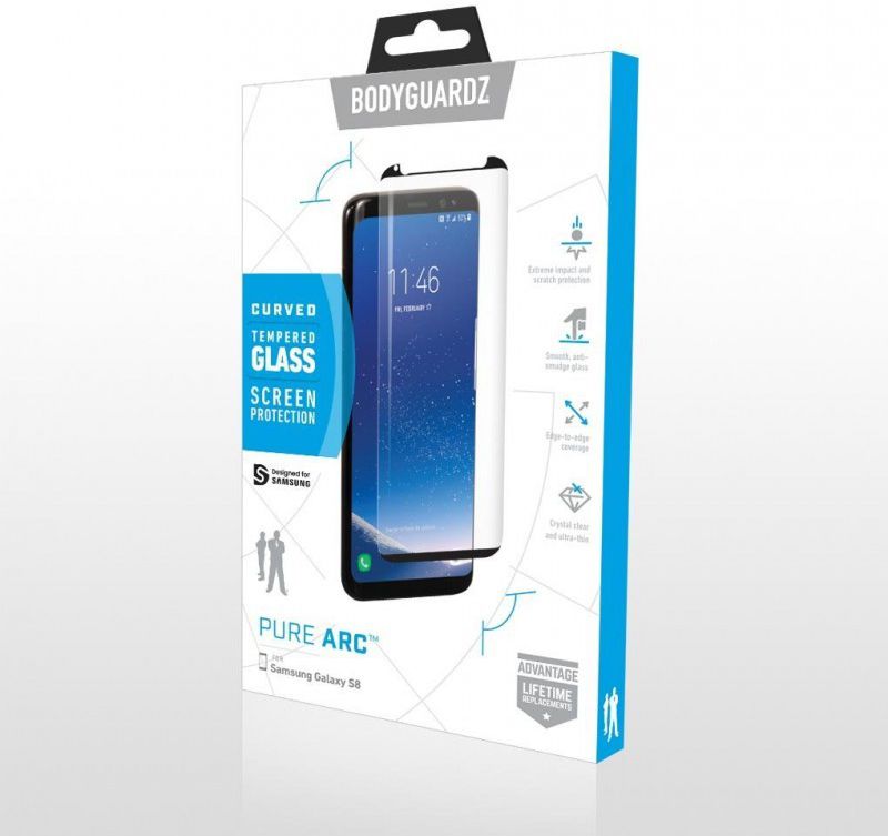 BodyGuardz Pure Arc Ultra-thin Temperated Glass Samsung Galaxy S8 | gsmpunt