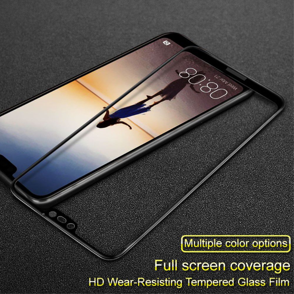 Huawei P20 Lite Full Cover Tempered Glass Zwart | gsmpunt