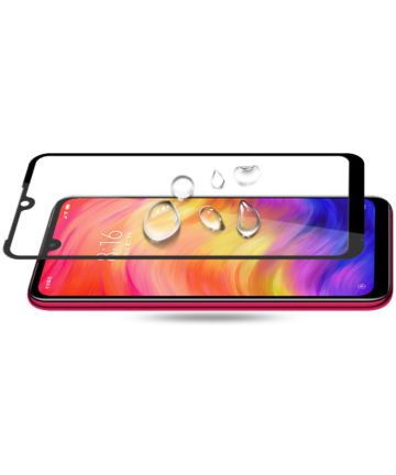 Xiaomi Redmi Note 7 Full Cover Tempered Glass Zwart | GSMpunt.nl