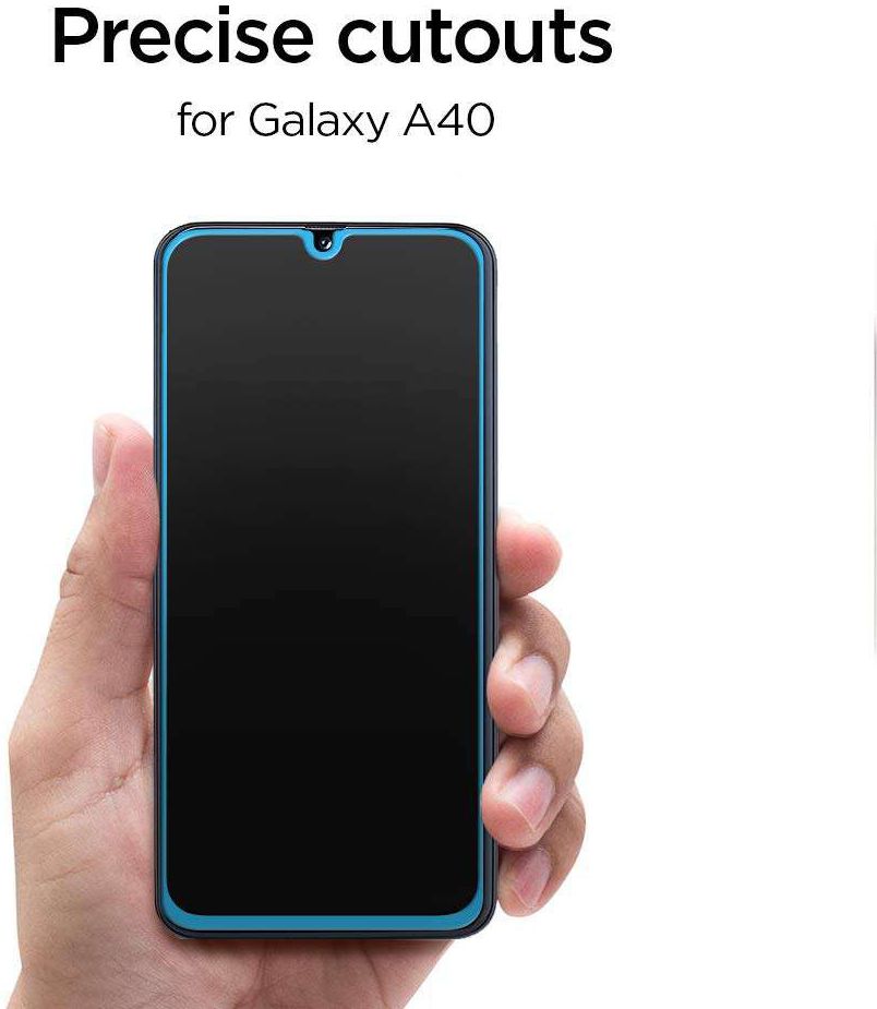 Spigen Samsung Galaxy A40 Full Cover Tempered Glass Screen Protector | gsmpunt