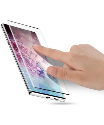 Galaxy Note 10 Plus Volledig Dekkende Tempered Glass Screen Protector ...
