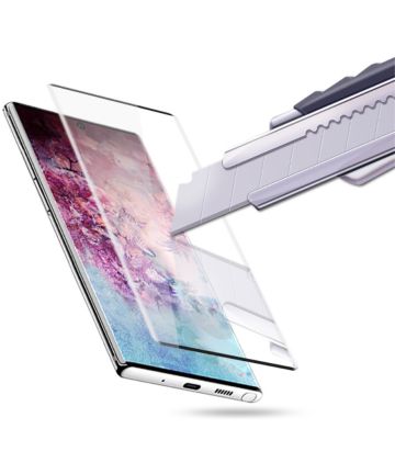 Galaxy Note 10 Plus Volledig Dekkende Tempered Glass Screen Protector ...