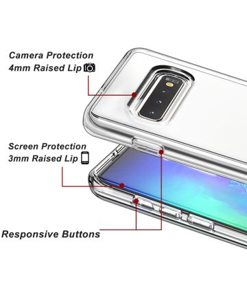 Samsung Galaxy S10 Plus Hybride Back Cover Transparant | GSMpunt.nl