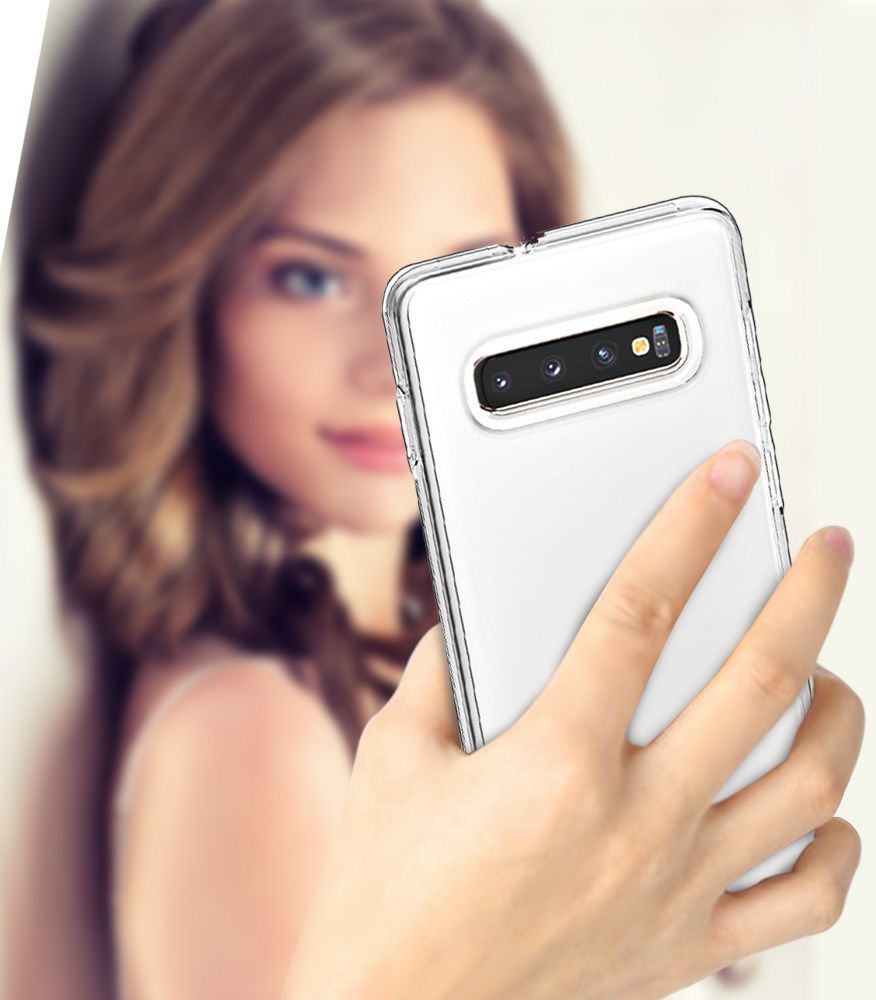 Samsung Galaxy S10 Plus Hybride Back Cover Transparant | GSMpunt.nl