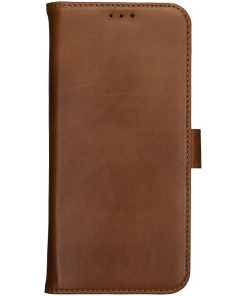 Rosso Deluxe Samsung Galaxy S20 Ultra Hoesje Echt Leer Book Case Bruin | GSMpunt.nl