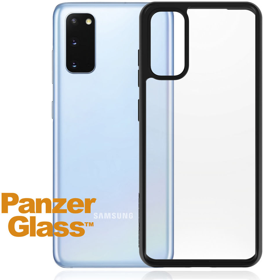 Panzerglass Samsung Galaxy S20 ClearCase Zwart Hoesje | GSMpunt.nl