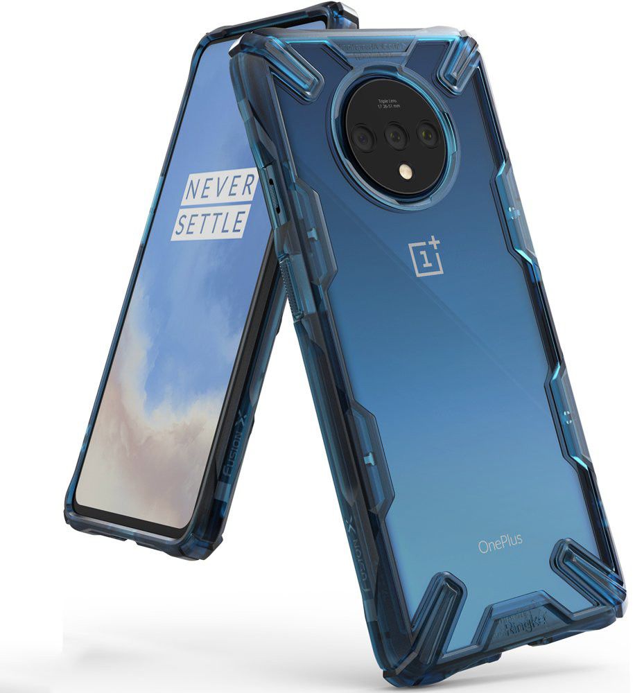 Ringke Fusion X OnePlus 7T Pro Hoesje Blauw | GSMpunt.nl