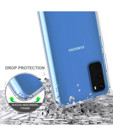 Samsung Galaxy S20 Hoesje Shock Proof Hybride Back Cover Transparant | GSMpunt.nl