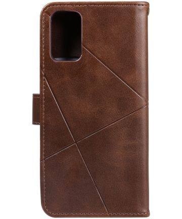 Samsung Galaxy S20 Plus Hoesje Wallet Book Case Voor Pasjes Line Bruin | GSMpunt.nl