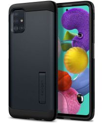 Spigen Slim Armor Samsung Galaxy A51 Hoesje Metal Slate | GSMpunt.nl