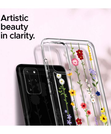 Spigen Ciel by Cyrill Cecile Samsung S20 Plus Hoesje Flower Garden | GSMpunt.nl