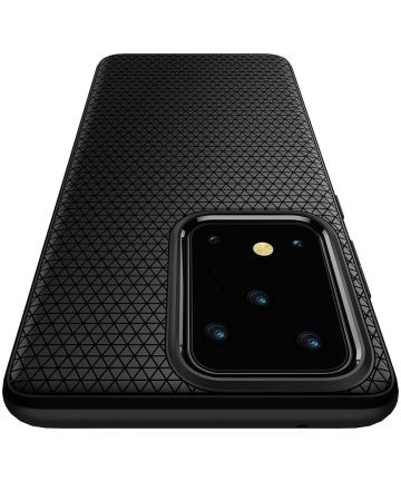 Spigen Liquid Air Samsung Galaxy S20 Ultra Hoesje Matte Zwart | GSMpunt.nl
