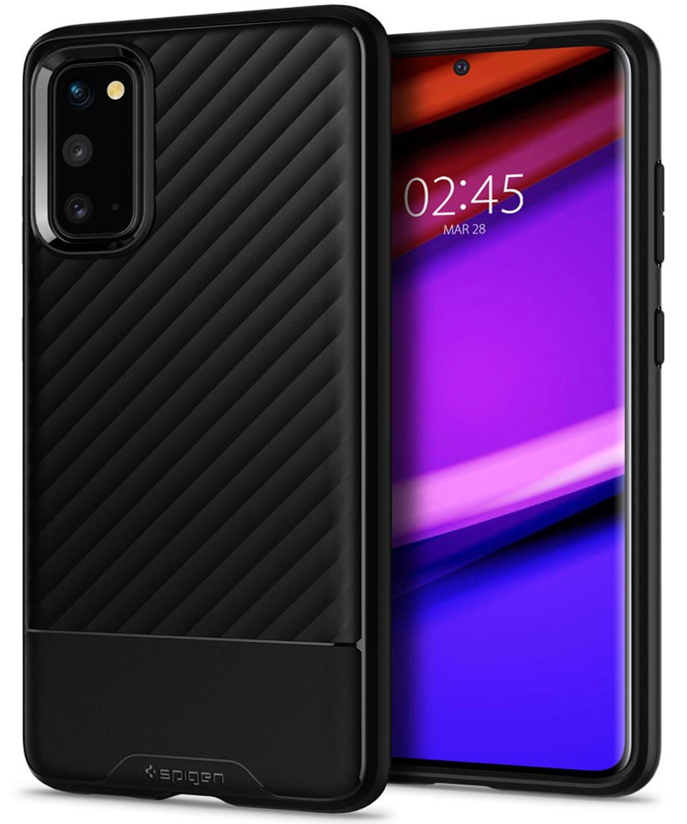 Spigen Core Armor Samsung Galaxy S20 Hoesje Zwart | gsmpunt