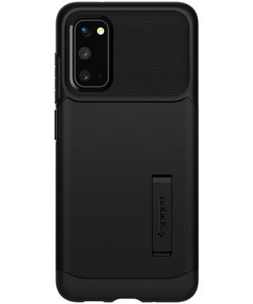 Spigen Slim Armor Samsung Galaxy S20 Hoesje Zwart | GSMpunt.nl