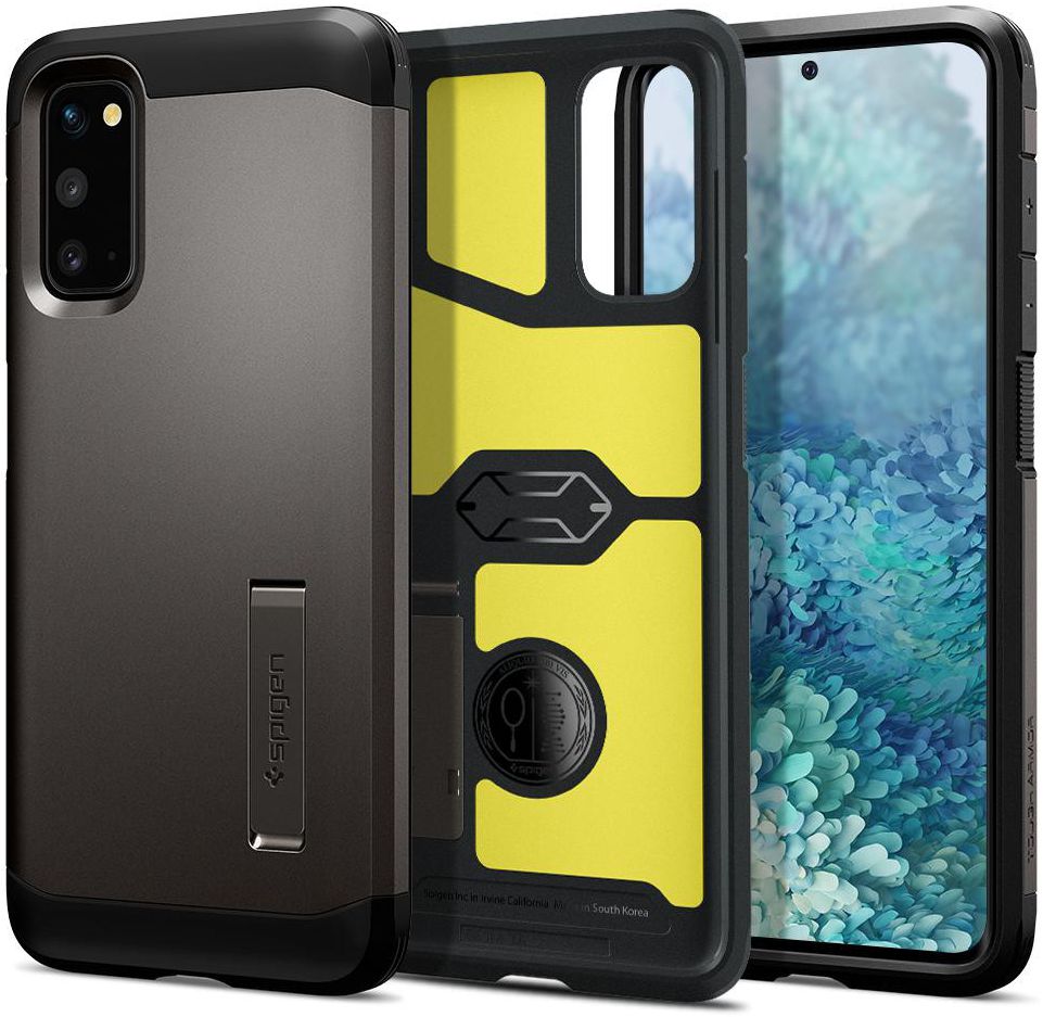 Spigen Tough Armor Samsung Galaxy S20 Hoesje Gunmetal | gsmpunt
