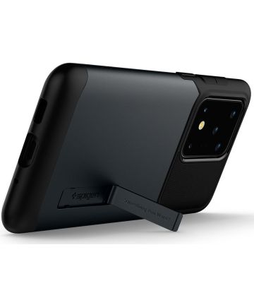 Spigen Slim Armor Samsung Galaxy S20 Ultra Hoesje Metal Slate | GSMpunt.nl
